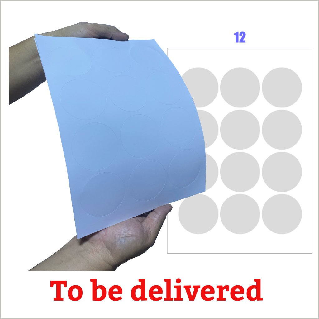 60x60 Circle A4 Size Die-Cut Sticker Paper (20SHEETS) in Partnership ...