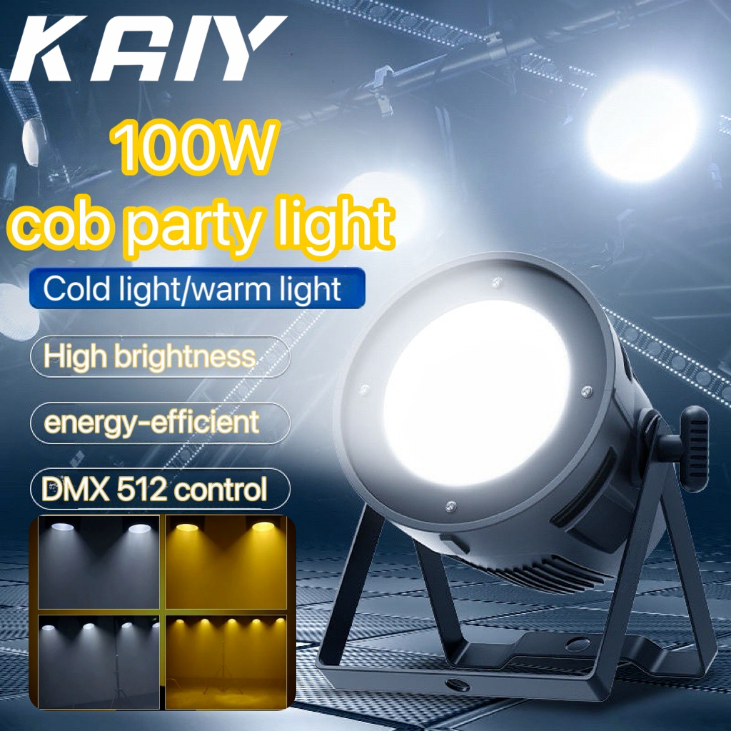 100W Dual Color LED Par Light with COB Warm/Cold White Light Stage ...
