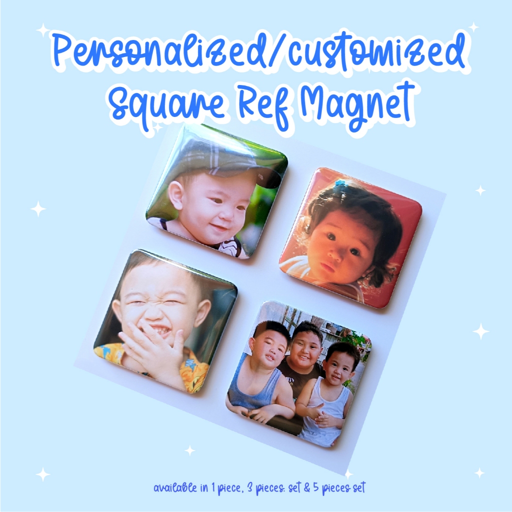 Personalized Square Ref Magnet I Square Fridge Magnet | Shopee Philippines