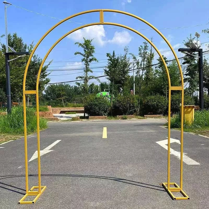 COD Wedding Props Wrought Iron Double Pole Arch Shelf Stage Layout ...