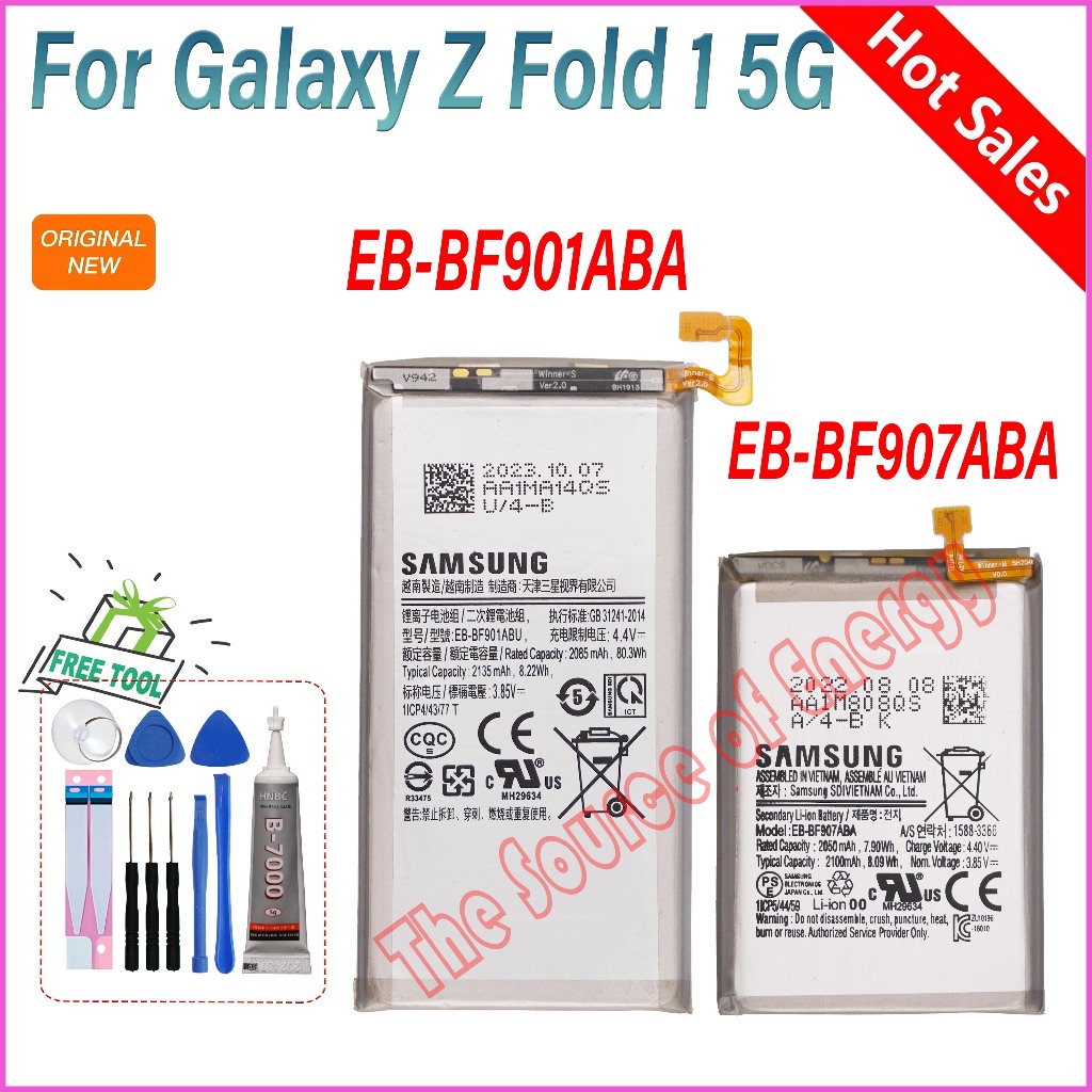 EB-BF901ABU EB-BF907ABA ( 2130mAh+2100mAh) Battery For Samsung Galaxy Z ...