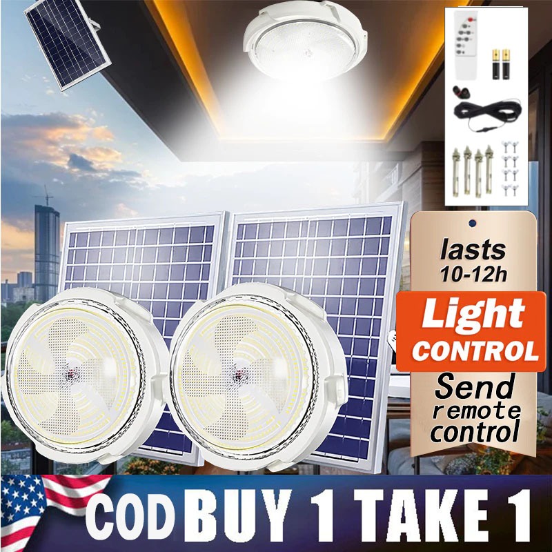Solar Light Indoor Light Solar Ceiling Light Outdoor Waterproof LED ...