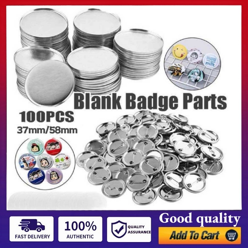 Button Pin 37mm Sets or 32 44 58mm (100pcs) Badge material Badge ...