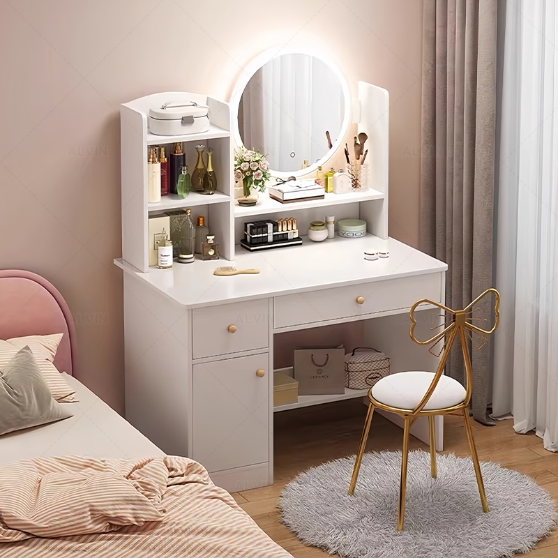 ALVIN Dressing Table Bedroom Minimalist Modern Ins Dressing Table ...