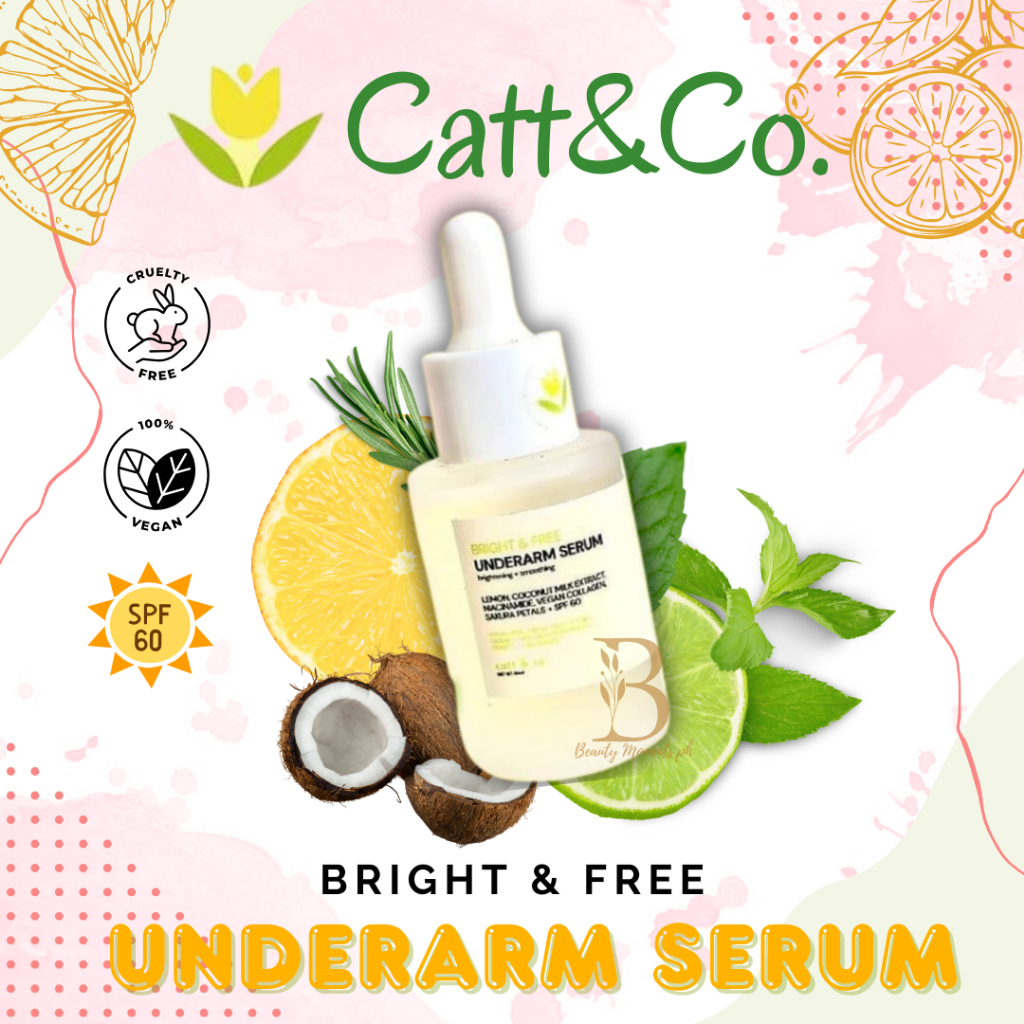 CATT & CO. UNDERARM SERUM (BRIGHT & WHITENING, MOISTURIZING,NIACINAMIDE ...