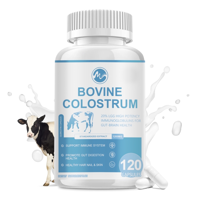 Minch Bovine Colostrum 1000mg Probiotic Blend Omega3 Capsules Digestion ...