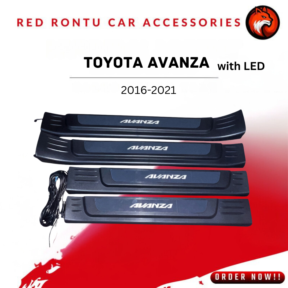 Toyota Avanza 2016-2021 Side Step Sill / Door Sill Plate with LED ...