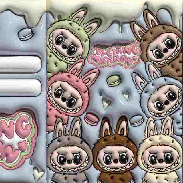 LABUBU Christmas Money Envelope Ampao Angpao 3D design - 10pcs per pack ...