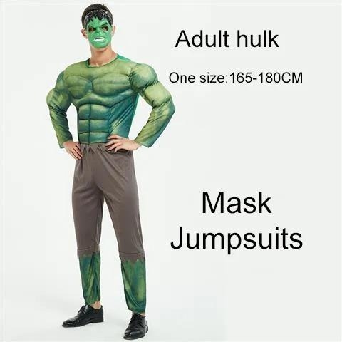 Adult Hulk Costume with Hard Mask Book Character Inspired Hulk Overall ...