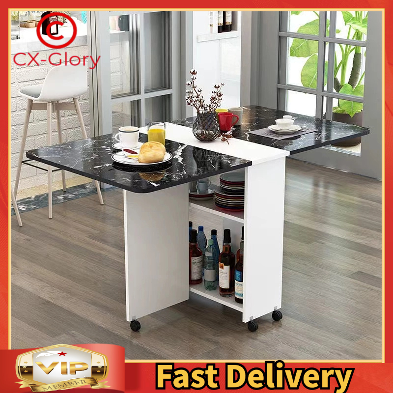 【COD】Folding table Dining table Multi-functional mobile small household ...