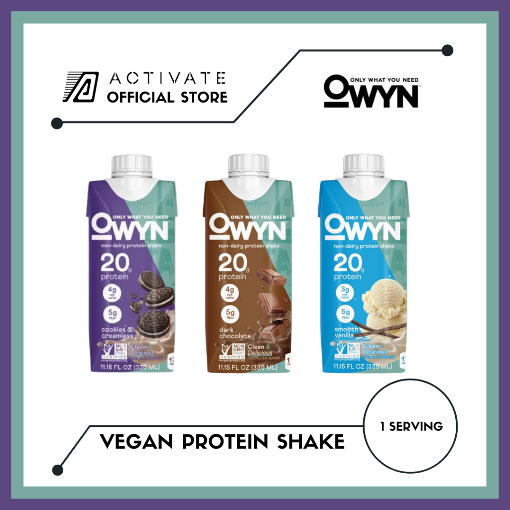Owyn Vegan Protein Shake (330ml)- 1 Serving, 20g of plant protein ...