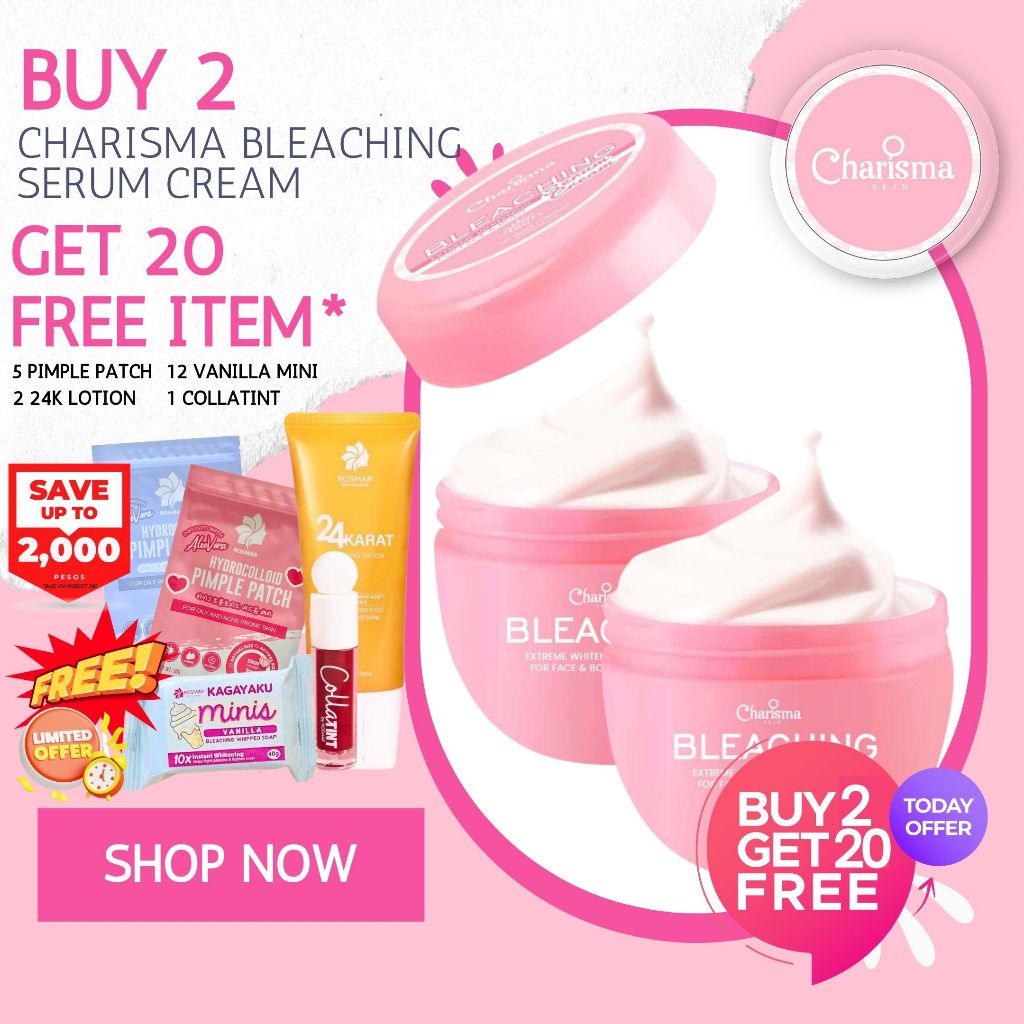 ROSMAR BUY 2 GET 20 FREE ITEM | BUY 2 Charisma Bleaching Serum Cream ...