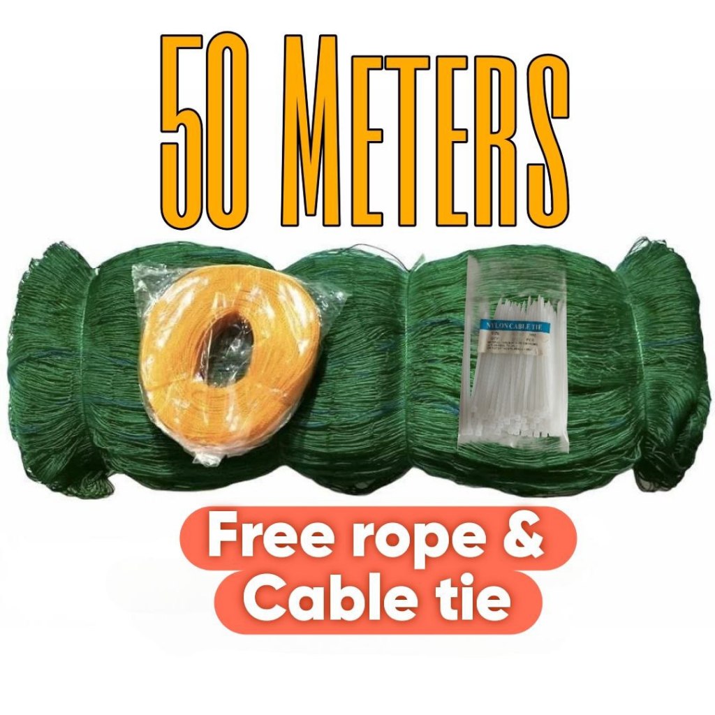 50 METERS Chicken Net / Range Net / Poultry Net / Fish Net / Lambat ...