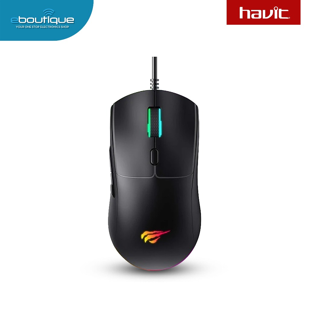 HAVIT MS1030 RGB Backlit Wired Gaming Mouse High-Precision Sensor ...