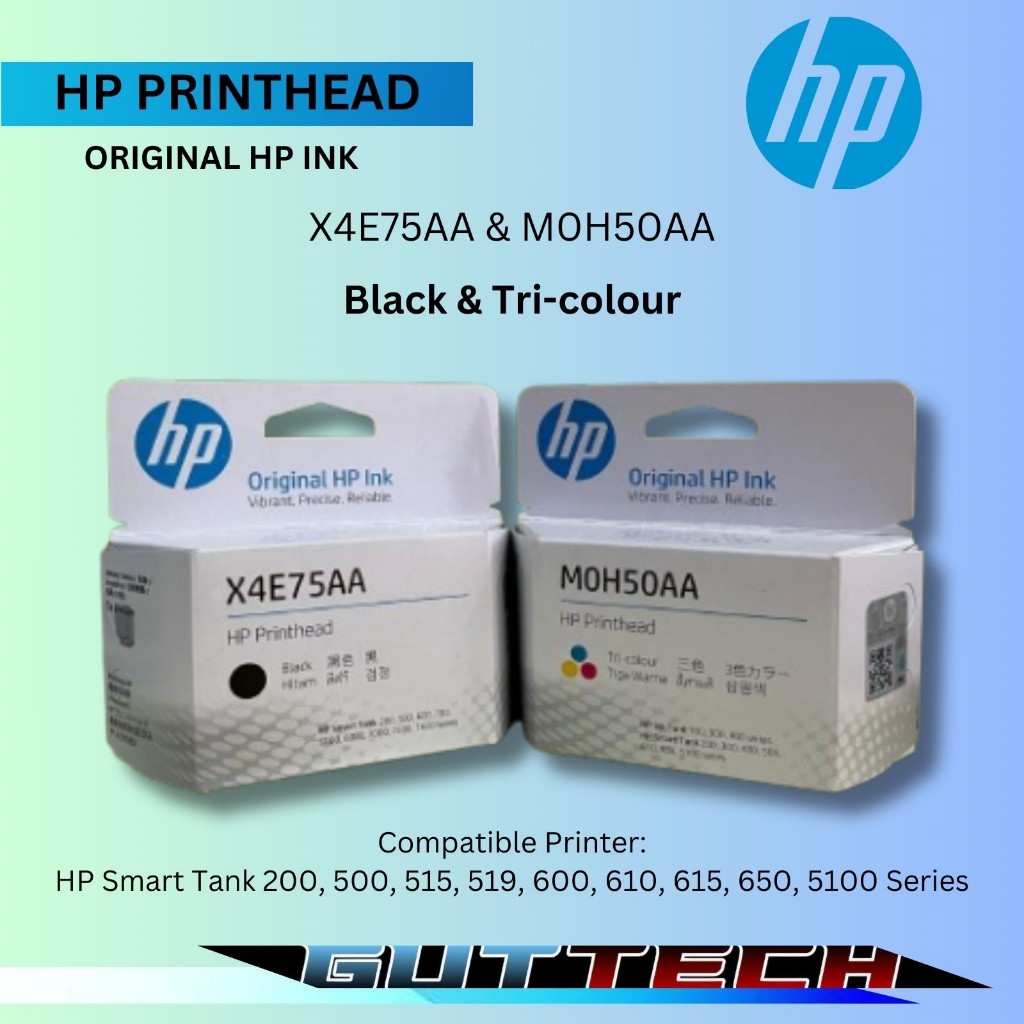 HP Printhead X4E75AA Black | M0H50AA Tri-Colour For HP Smart Tank and ...