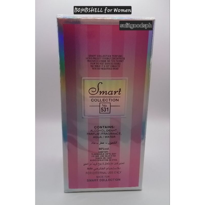 SMART COLLECTION PERFUME NO. 531 FOR WOMEN 100 ML EDP | Shopee Philippines