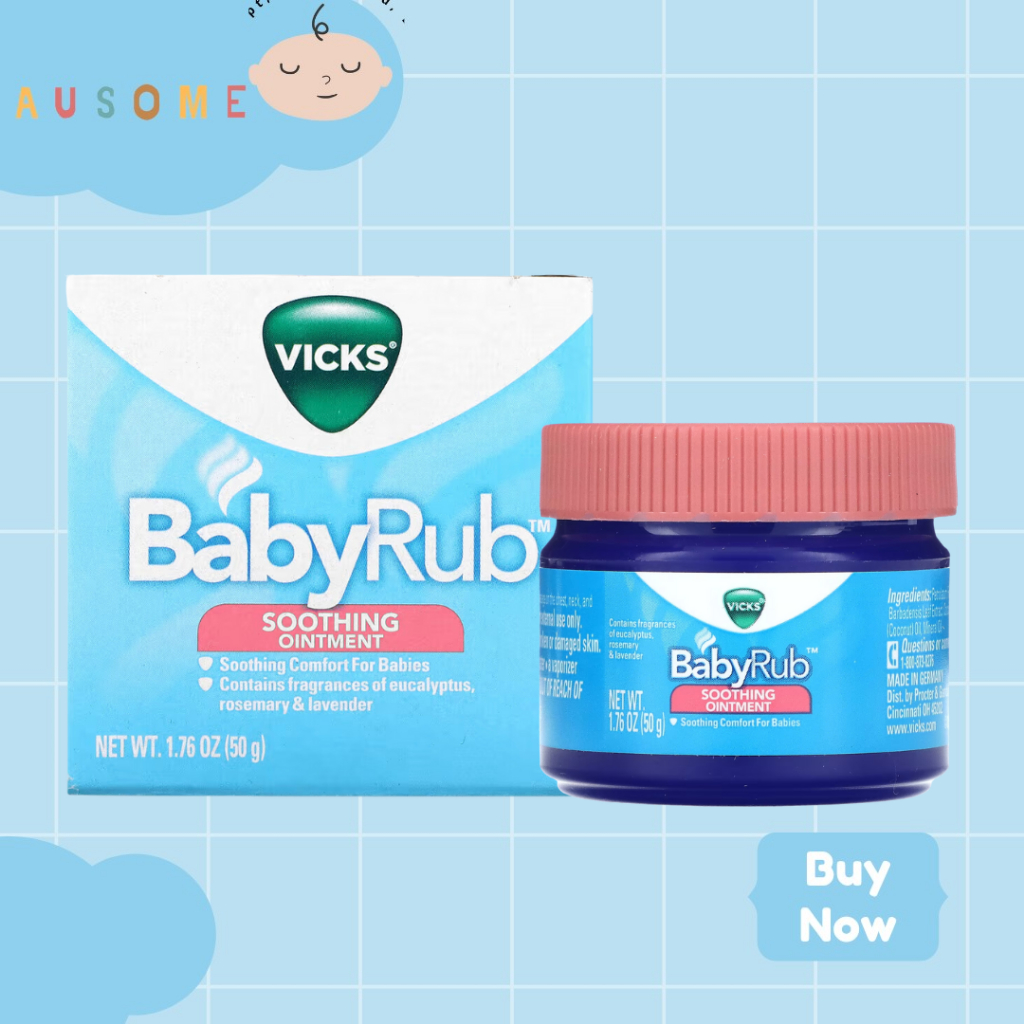 Vicks, Baby Rub, Soothing Ointment, 1.76 oz (50 g) | Shopee Philippines