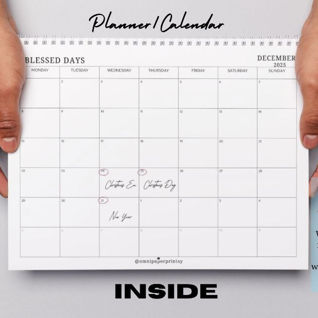Blessed Days Planner Desk Calendar 2025-2026 –Plan & Goal Setting ...