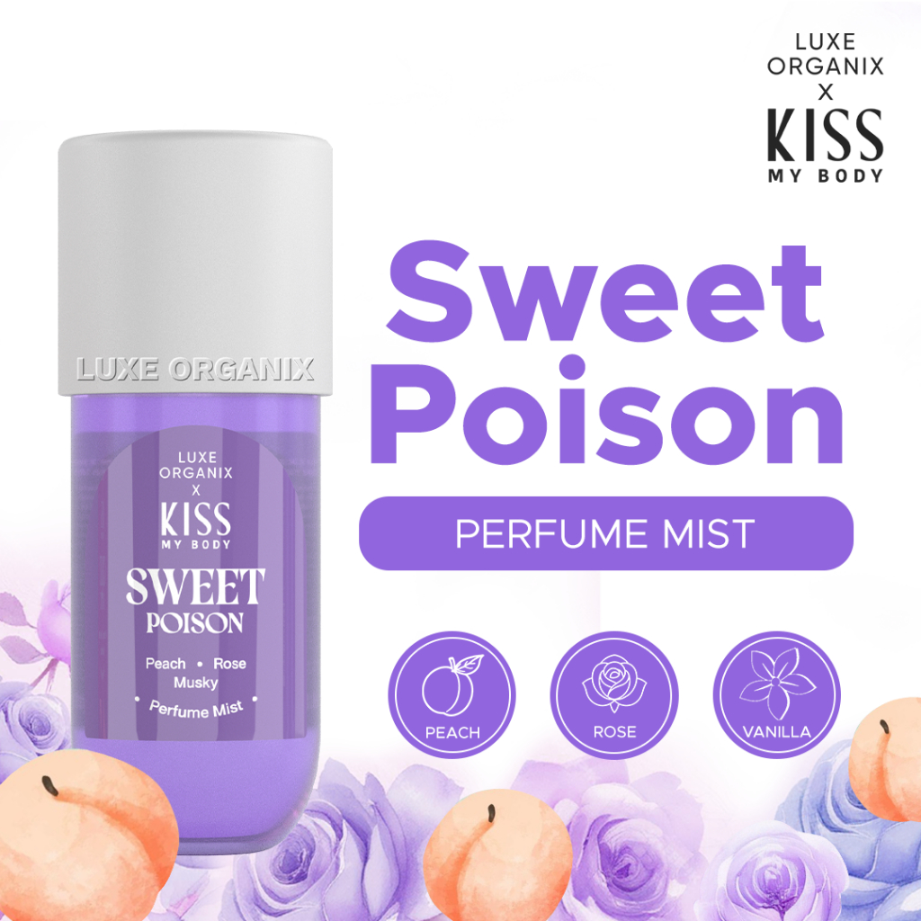 Luxe Organix x Kiss My Body Sweet Poison Perfume Mist 88ml | Shopee ...