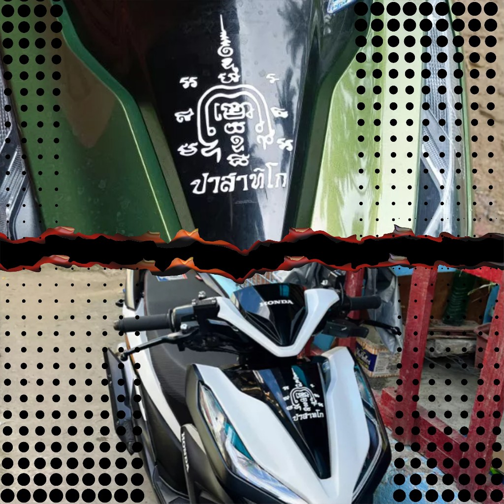 original Thai Sticker Sak Yant Tuad Thai decal sticker cutout for car ...