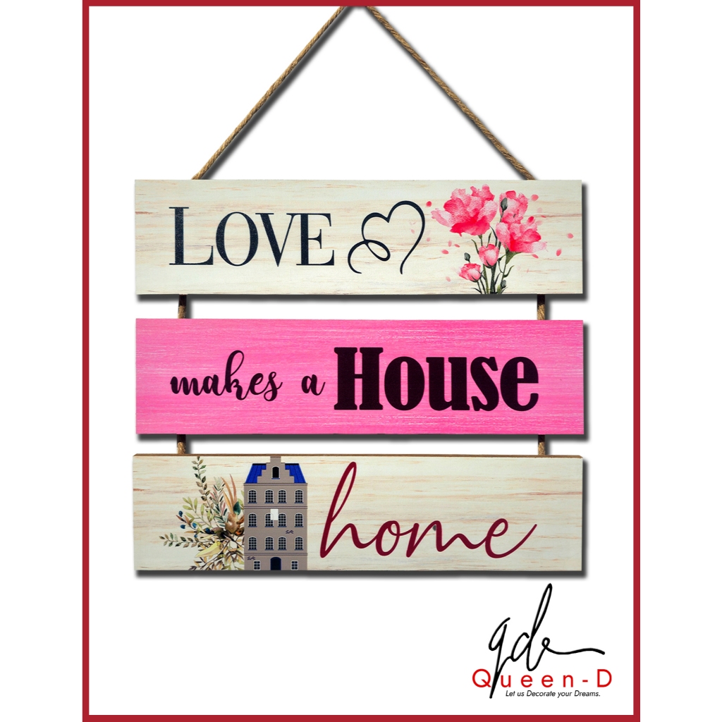 Hanging Door Signage | Welcome Decor for House Aesthetic Design Wooden ...