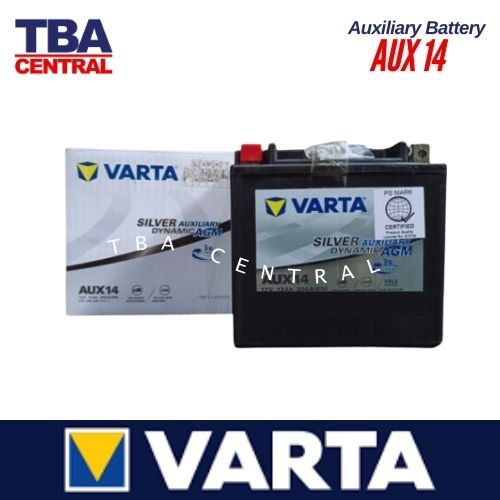 AUXILIARY BATTERY (VARTA) AUX14 SILVER AGM QR: 2468331 | Shopee Philippines