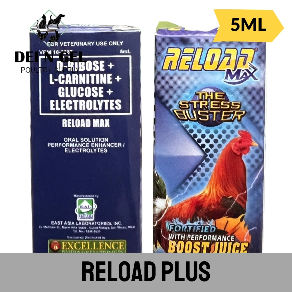 Reload Plus/ Reload Max for Gamefowl 5ml (New Packaging) | Shopee ...