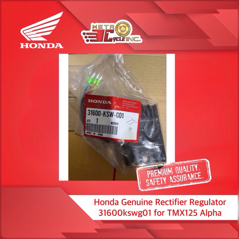 Honda Genuine Rectifier Regulator 31600kswg01 for TMX125 Alpha | Shopee ...