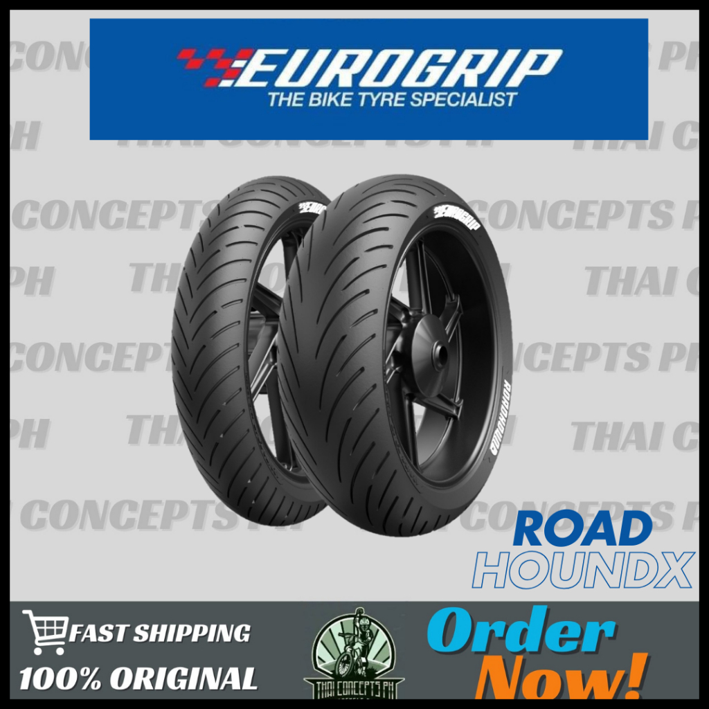 EUROGRIP (ROADHOUNDX) Motorcycle Tires Made In India Tubeless FREE PITO ...