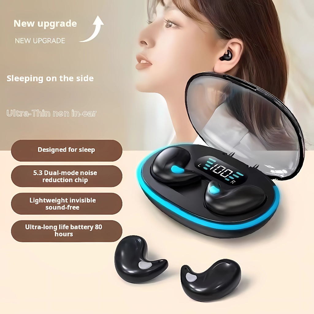 Mini X55 Invisible Sleep Wireless Earphones Sport Bluetooth Earbuds ...
