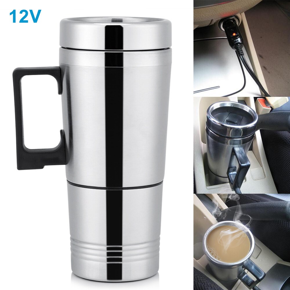 Car Heating Cup 12v Water Heater Kettle Electric Coffee Tea Boiling ...