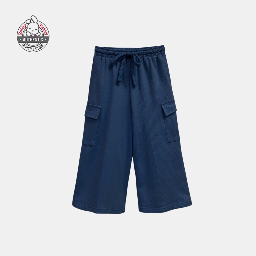 Robby Rabbit Girl Weekend Flair Wide Leg Cargo Pants (Navy Blue ...
