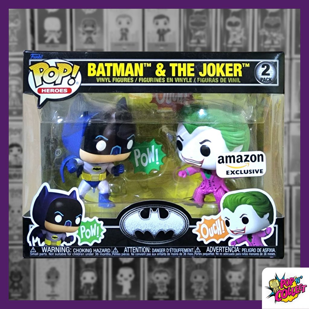 Funko Pop! DC - Batman & The Joker 2 pack w/ Free Protector (Sold by ...