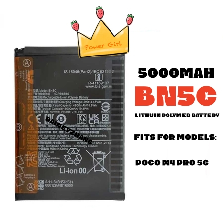 BN5C 5000mAh Battery For Xiaomi Poco M4 Pro 5G M4pro | Shopee Philippines