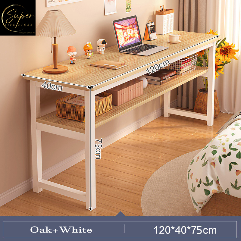 【SLS】100-160cm Double-deck Computer Table office table Dining Table ...