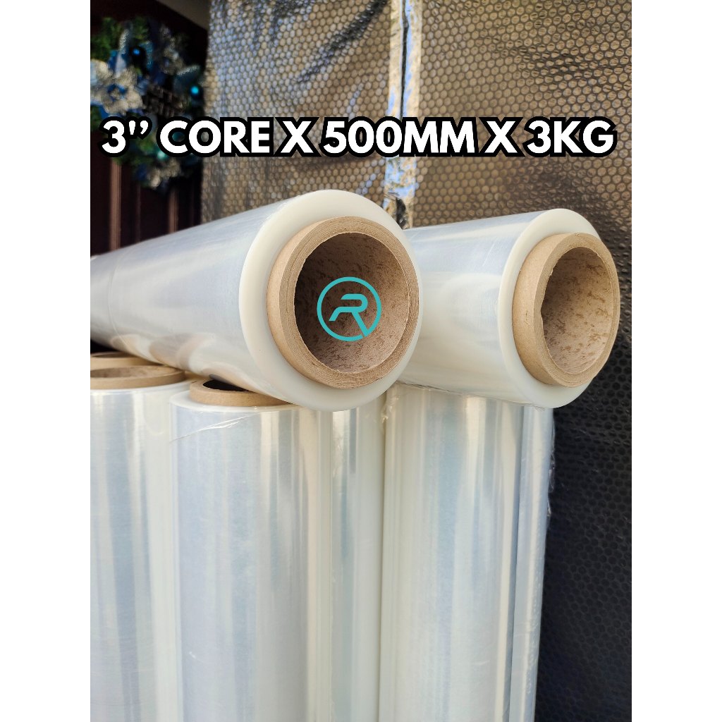 STRETCH FILM 500MM X 3'' CORE X 3KG | Shopee Philippines