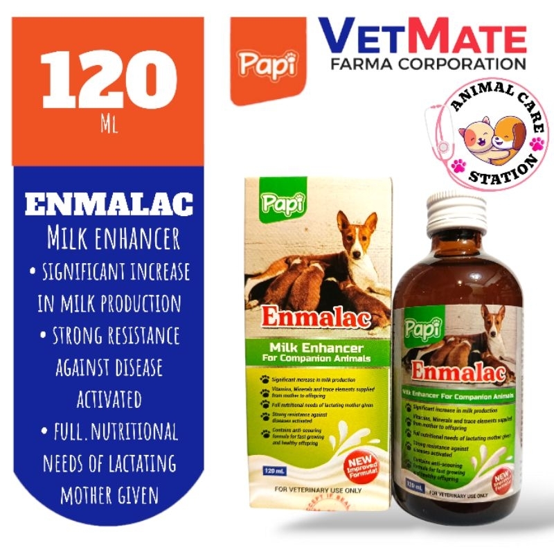 VetMate Enmalac Milk Enhancer for Dog 120ML (1 Bottle) | Shopee Philippines