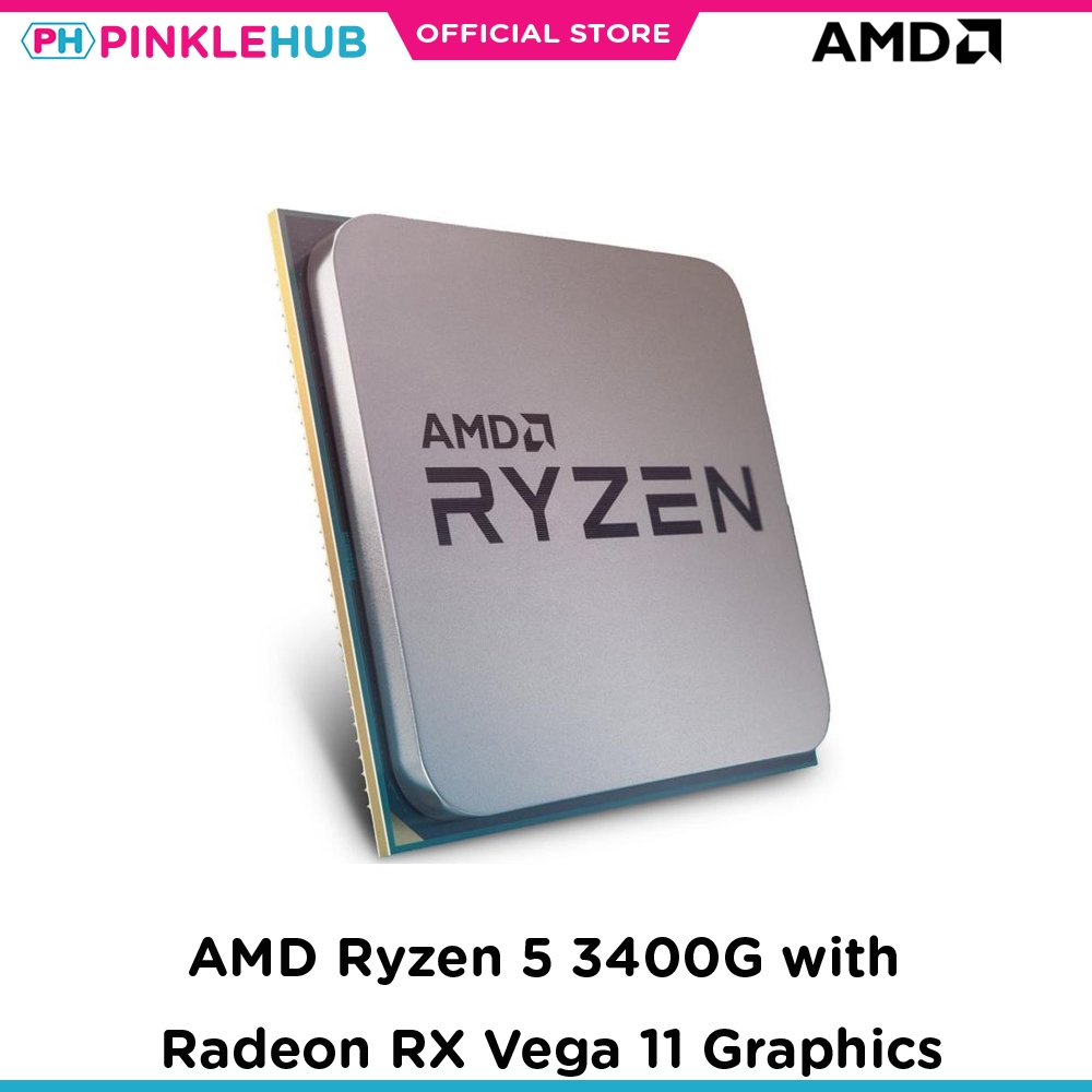 AMD Ryzen 5 3400G with Radeon RX Vega 11 Graphics (Tray Type) with FREE ...