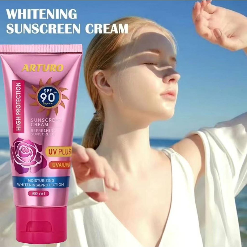 SPF90+++ Sunscreen Cream High Protection UV PLUS Skincare 60ml | Shopee Philippines