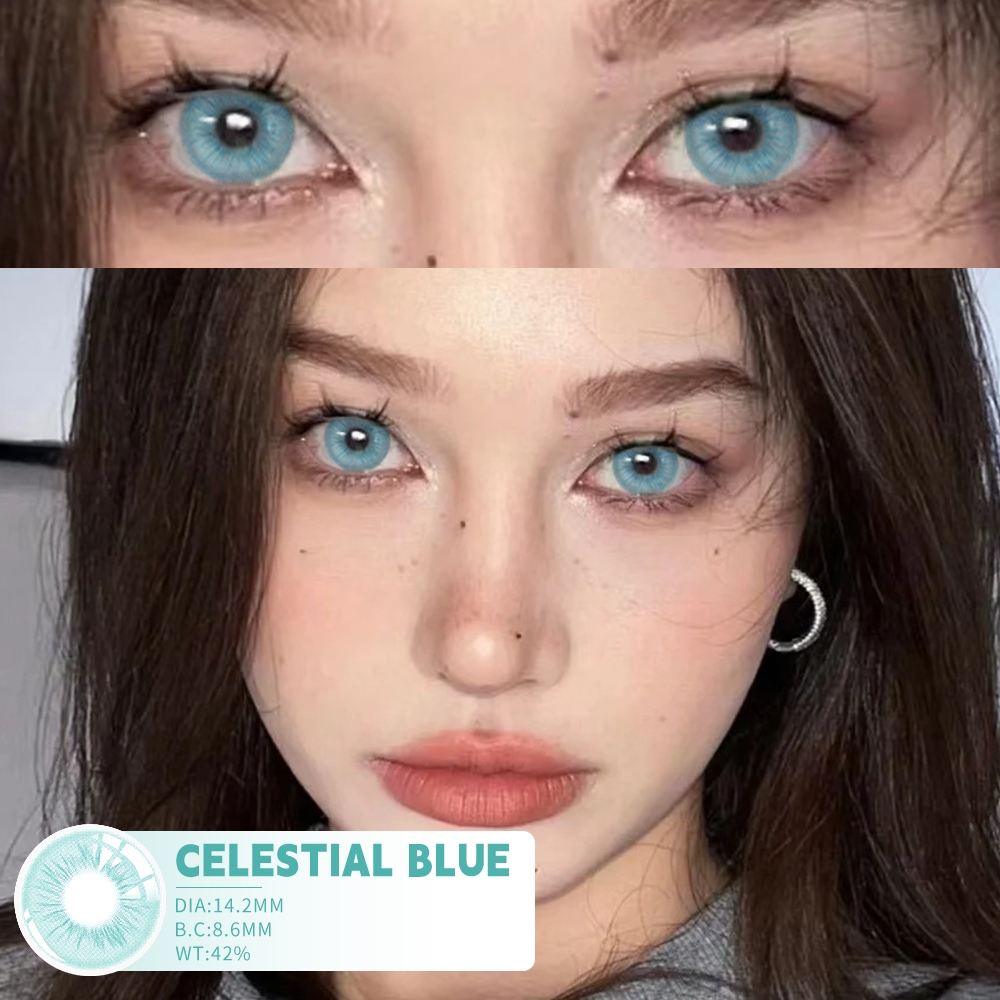 Contact lens Yearly Use 14.5MM Contact lens with solution Angelic Wings ...