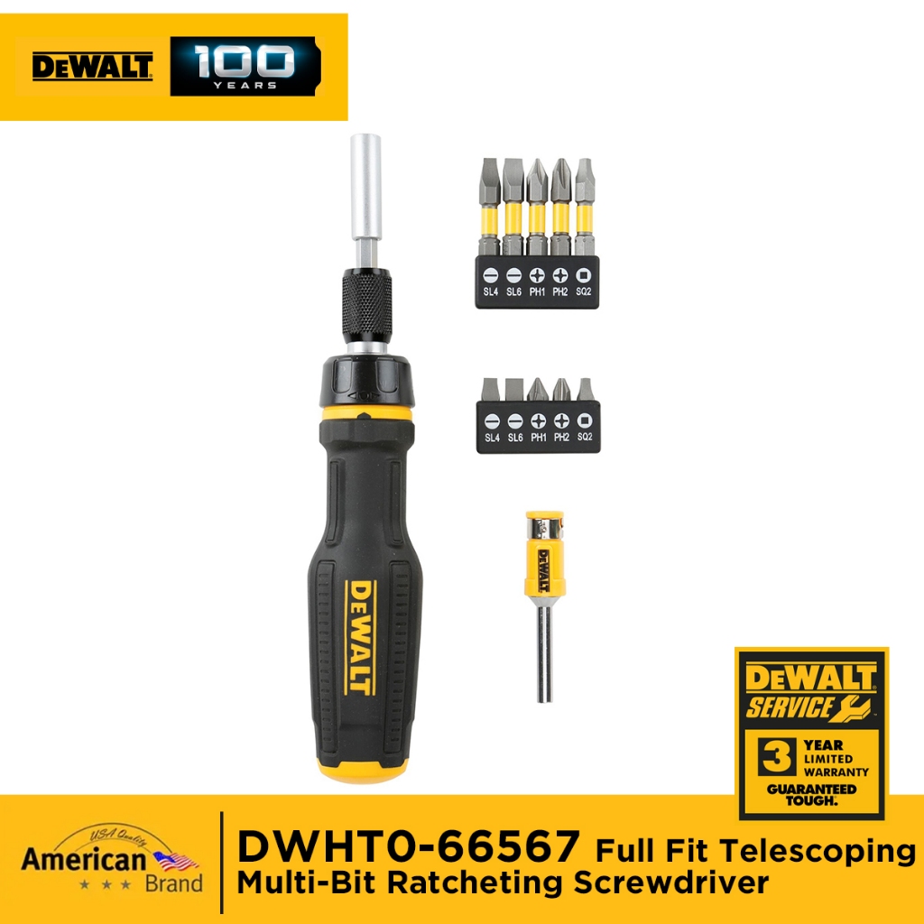 DEWALT DWHT0-66567 Full Fit Telescoping Multi-Bit Ratcheting ...