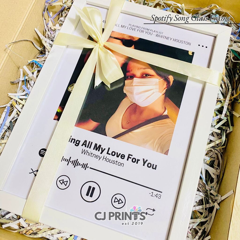 Spotify Song Glass Frame A4 Size | Shopee Philippines