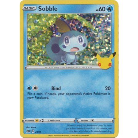 Sobble - 24/25 - 25th Anniversary Holo Promo McDonalds 25th Anniversary ...