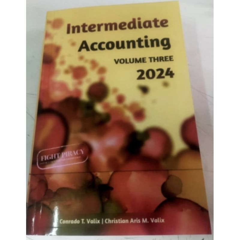 INTERMEDIATE ACCOUNTING vol.3 2024 ed.by Valix | Shopee Philippines