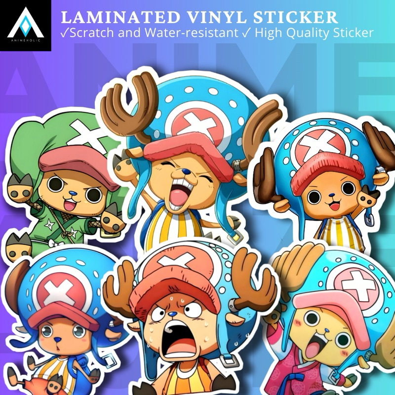 TONY TONY CHOPPER STICKERS ANIME. LAMINATED VINYL STICKERS. ANIMEHOLIC ...