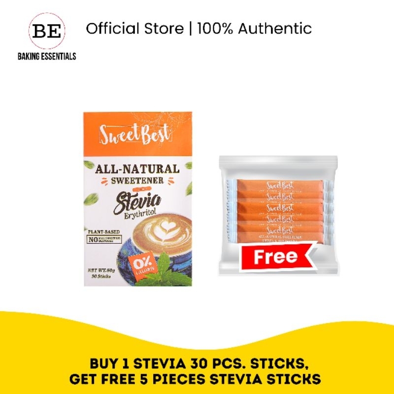 Sweet Best Stevia - Erythritol 2gx30 sticks + 5sticks Keto Friendly ...