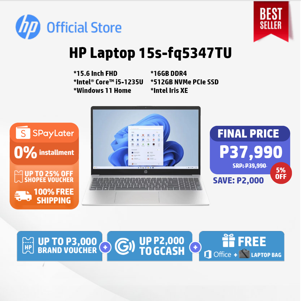 HP Laptop,15 inch | Intel i5/i7 12th/13th Gen ,8GB RAM,512GB,Windows 11 ...
