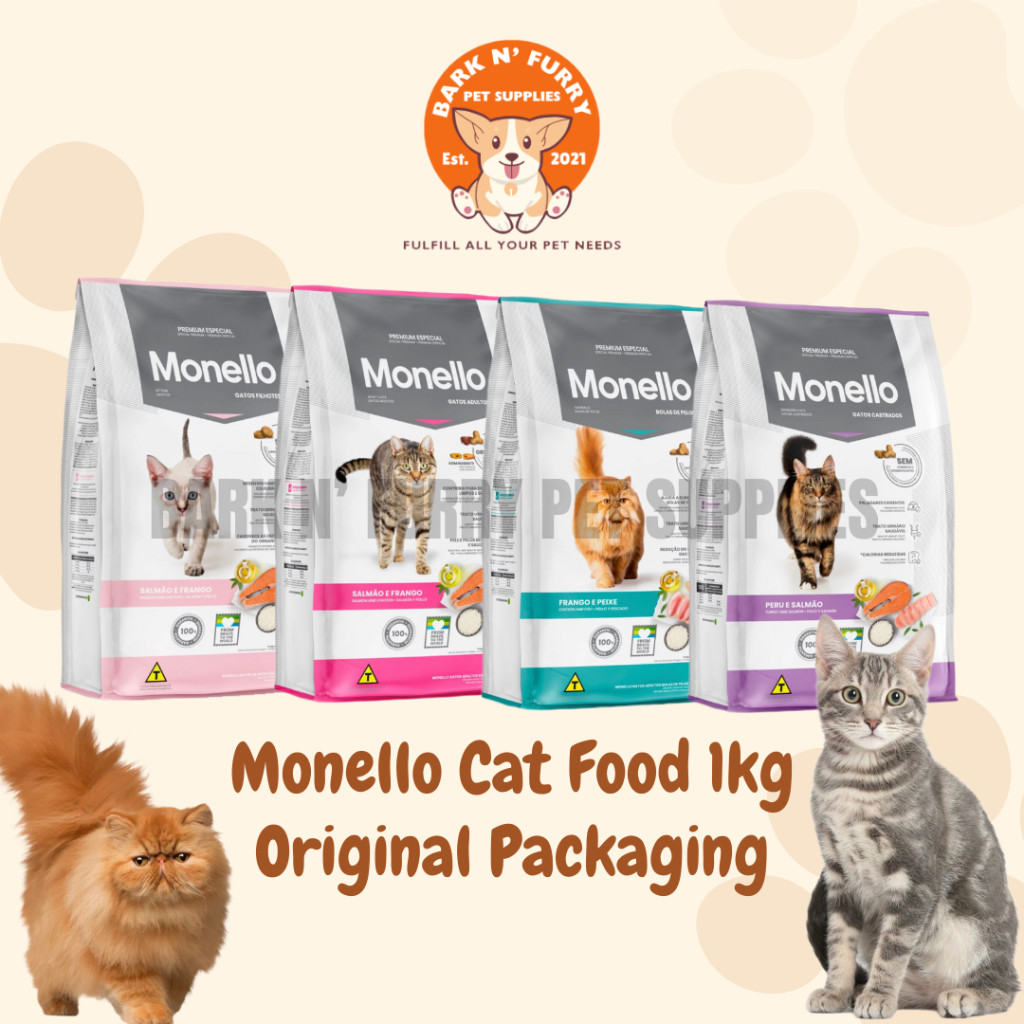 Monello Cat Dry Food 1kg (Original Packaging) | Shopee Philippines