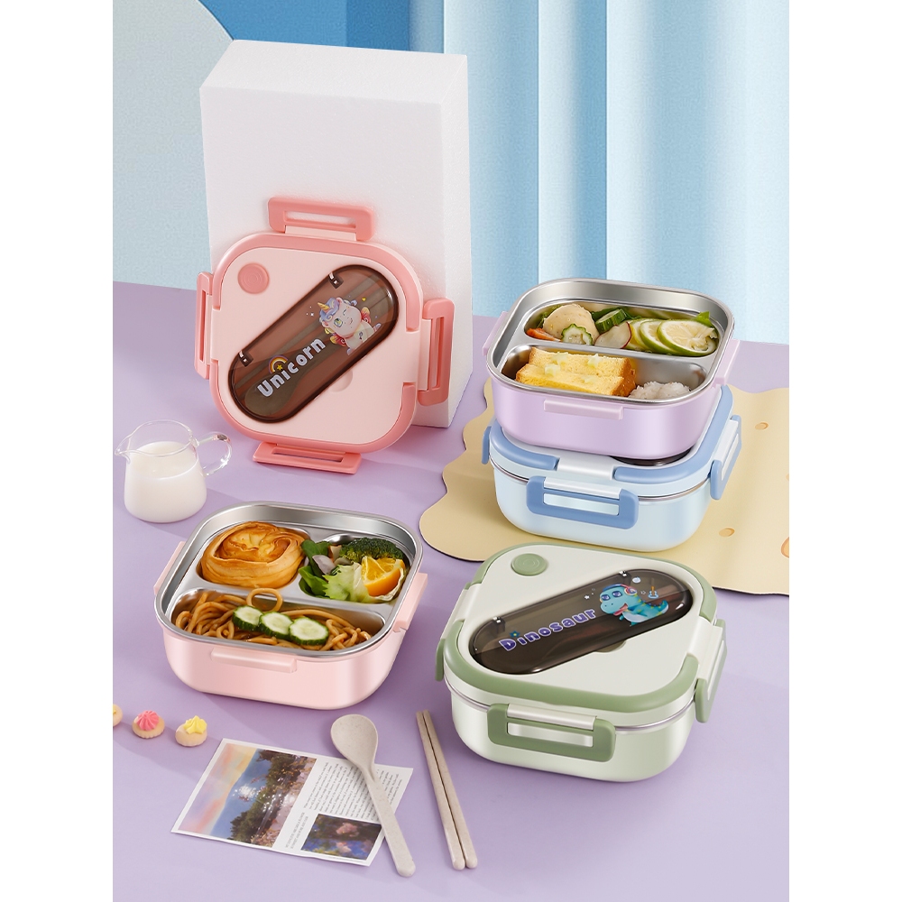 2025 new 304 stainless steel insulated lunch box cute cartoon student ...