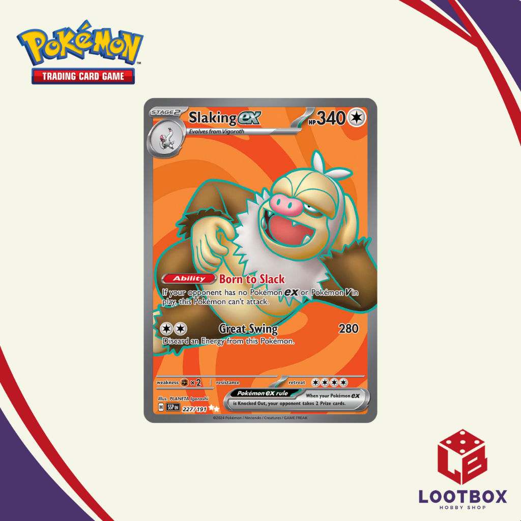 Pokemon Card Game: Slaking ex (Ultra Rare) - Surging Sparks | Shopee ...
